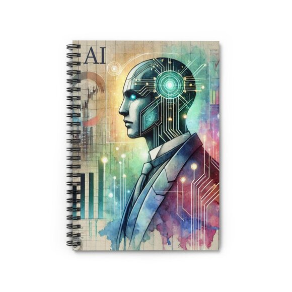 Office | Artificial Intelligence Ai Notebook Spiral 118 Pages 6 X 8 ...